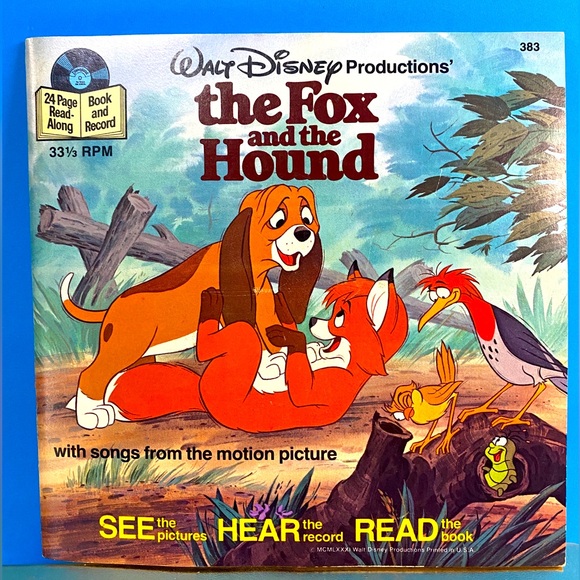 Disney | Media | Walt Disneys The Fox And The Hound 989 Vinyl Record ...